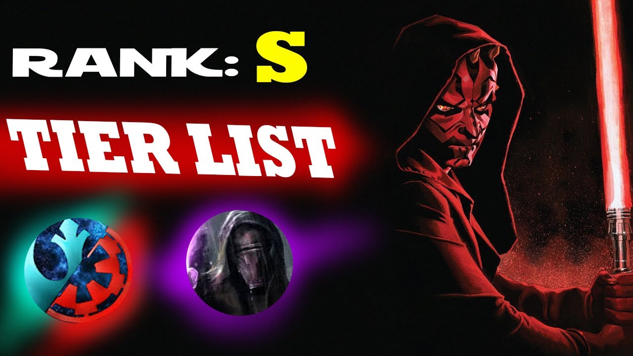 CLASSIFICANDO VILÕES!! STAR WARS TIER LIST + ANÁLISE [[ft.IMPÉRIO SITH ...