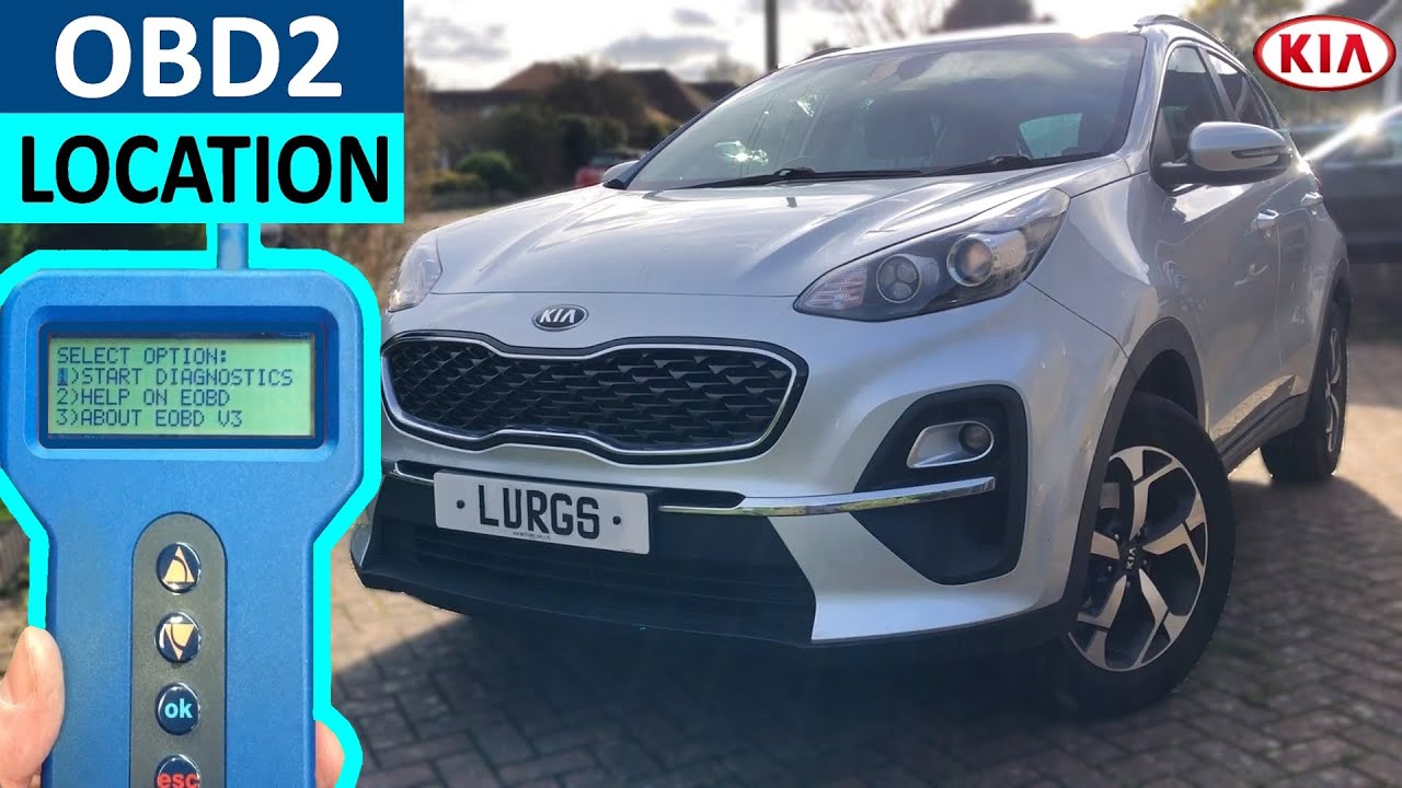 Kia Sportage OBD2 Port Location - YouTube