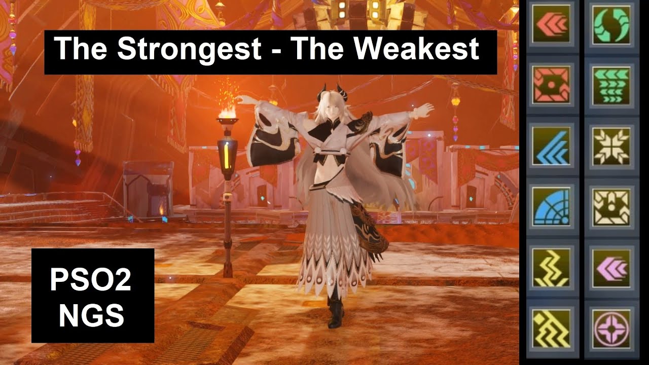 [PSO2:NGS] The Strongest Tech - The Weakest Tech | Technique Ranking ...