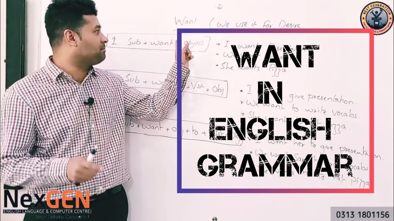 Want in English Grammar |esson#14 | #english #englishgrammar #tips ...