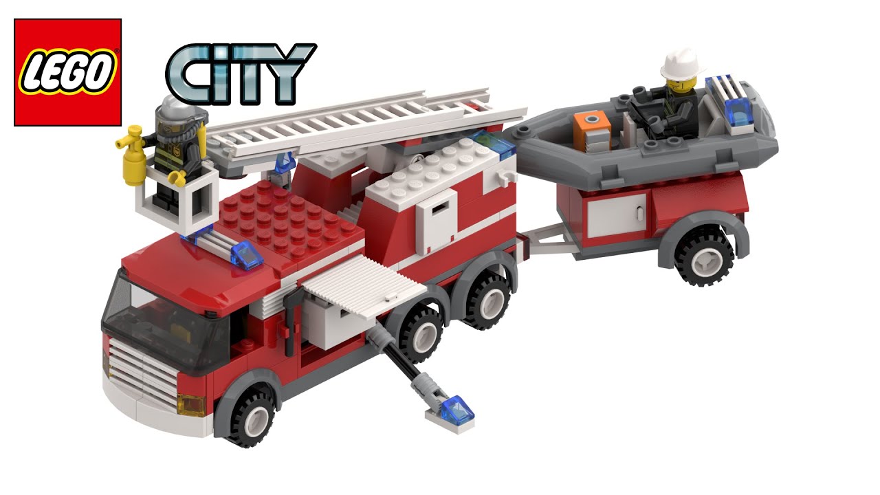 LEGO City 7239 | Fire Truck | 2005 - YouTube