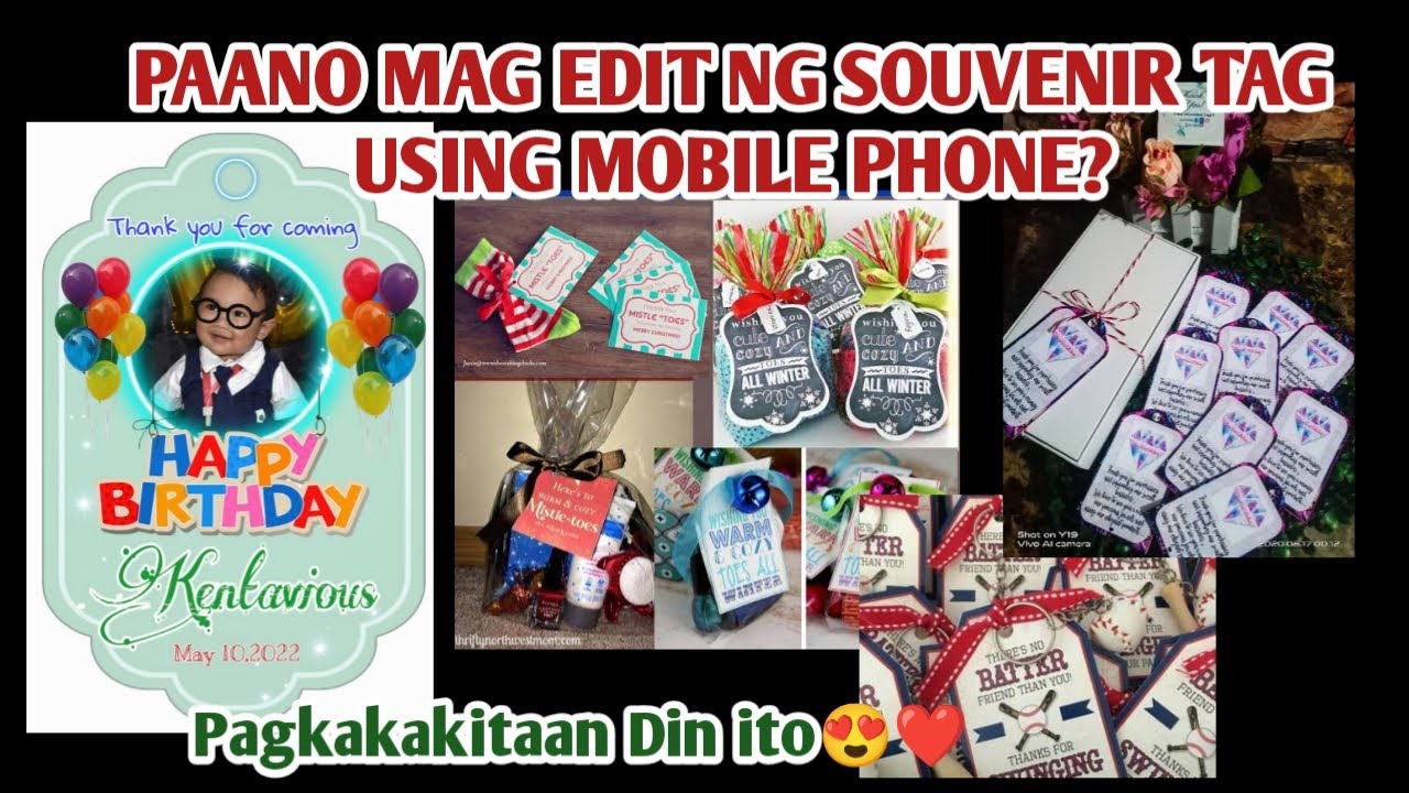 Using Mobile Phone makakagawa kana ng Sariling Personalized Tag Very ...
