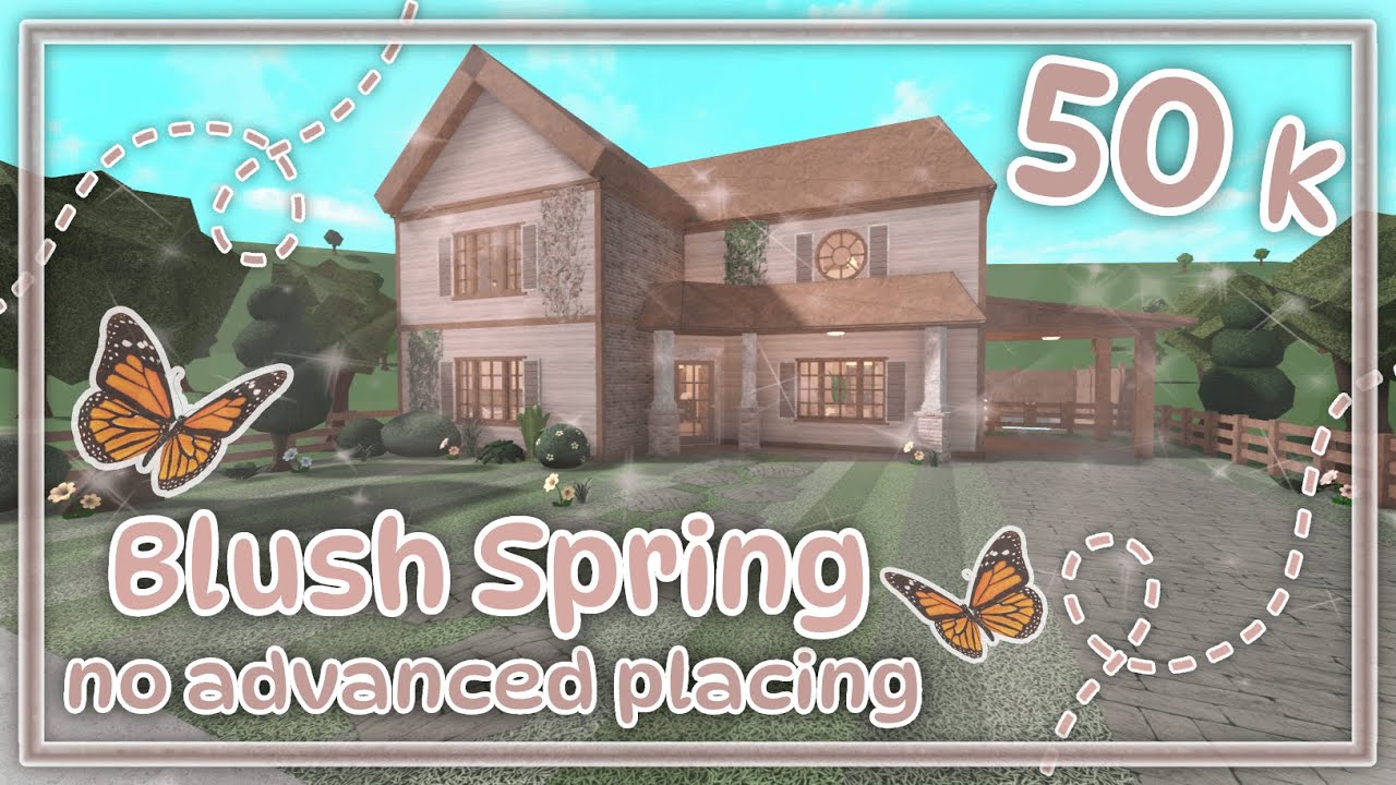Bloxburg Build || Spring Blush Family House [no advanced placing] 50k ...