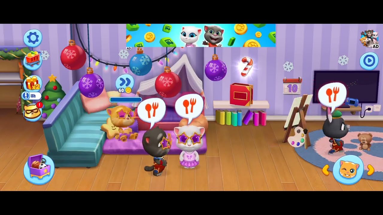 my talking tom and friends relaxing video /// my talking tom /// tom ...