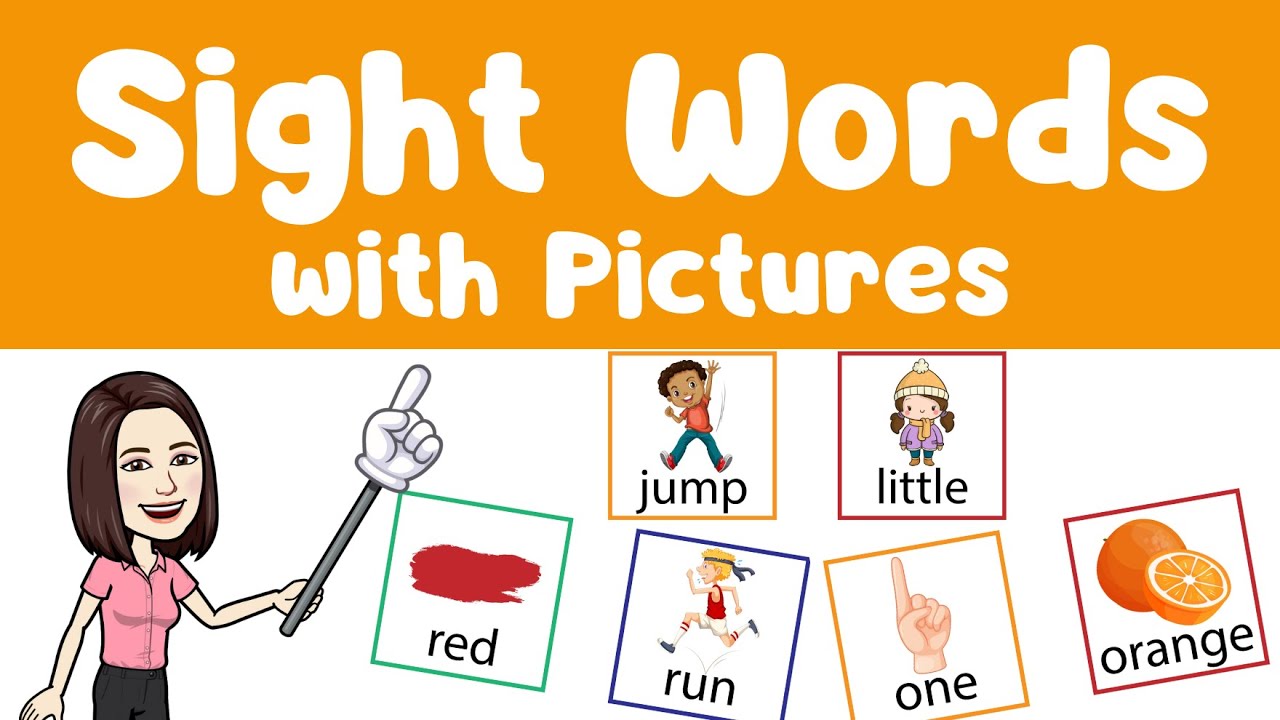 Sight Words with Pictures || Reading Tutorial || Learning Reading ...