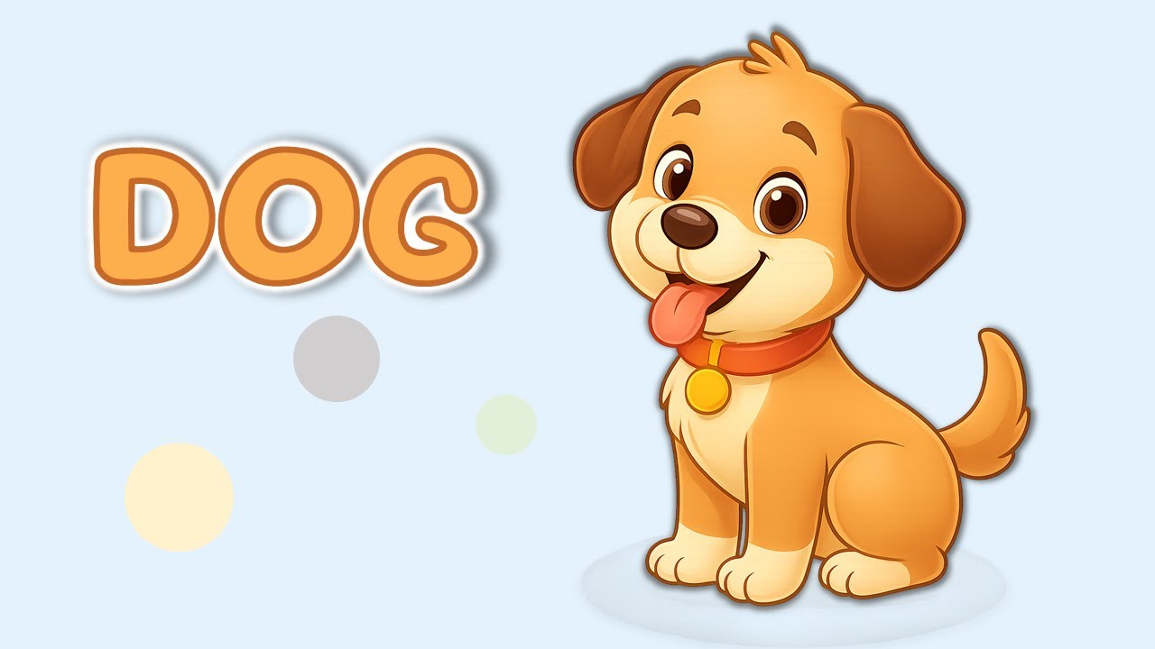 Dog 🐶 | Learn Animal Names for Kids | Fun Animal Learning Video - YouTube