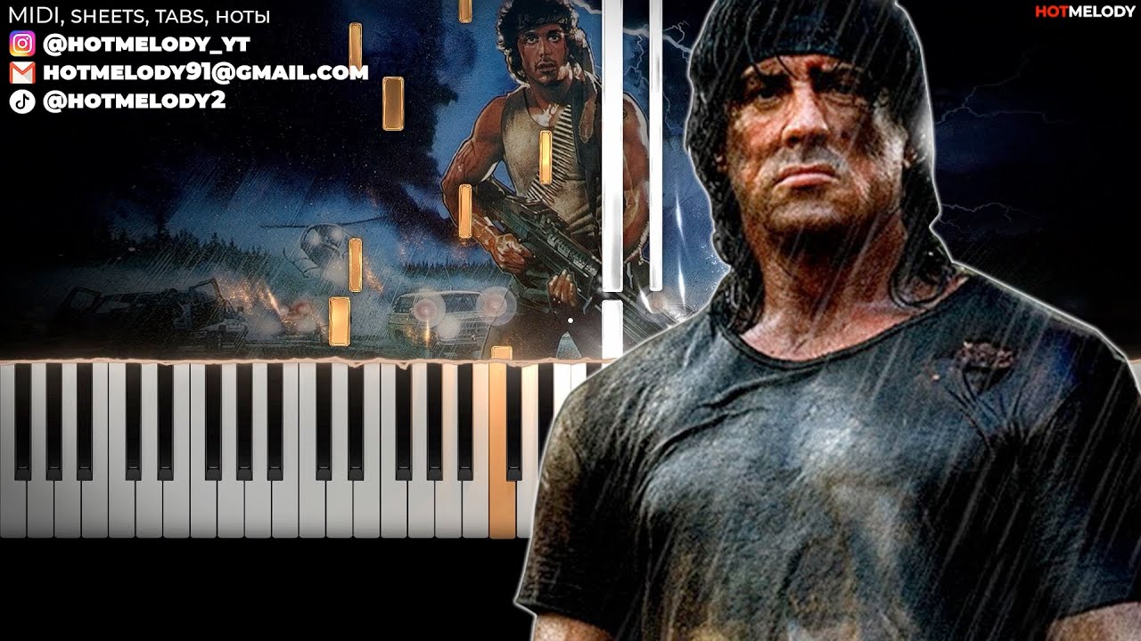 Rambo theme - First blood piano cover - YouTube