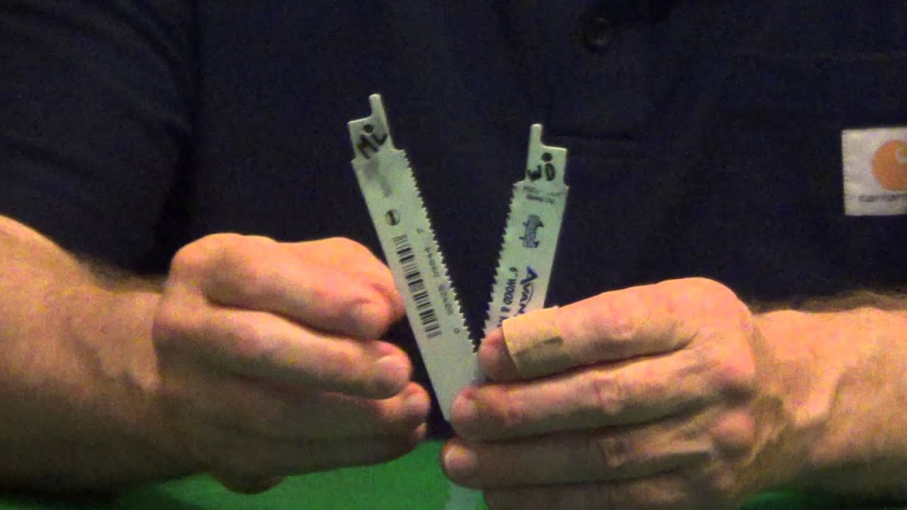 Labeling Reciprocating Saw Blades - YouTube
