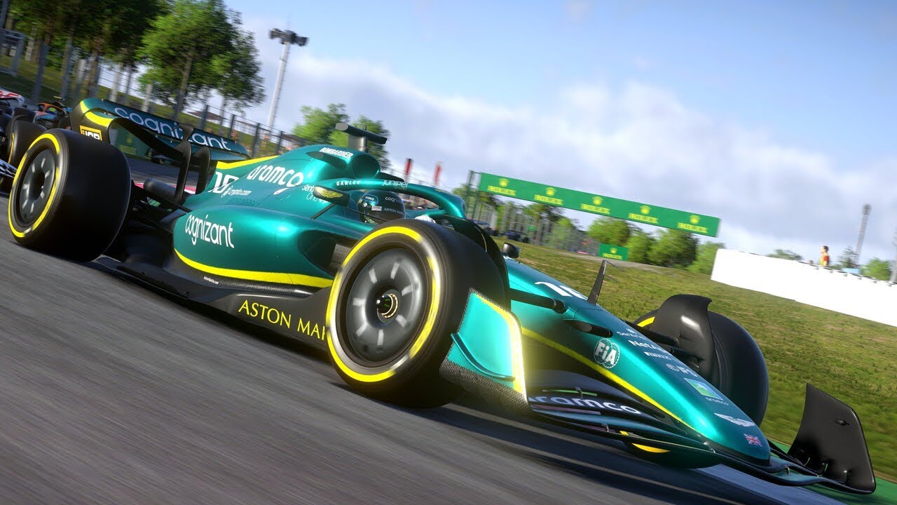 F1 23 - Aston Martin Test - Monza Grand Prix - YouTube