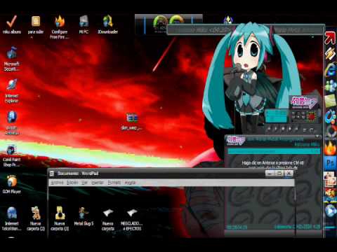 skin hatsune miku para wmp (windows media player) - YouTube
