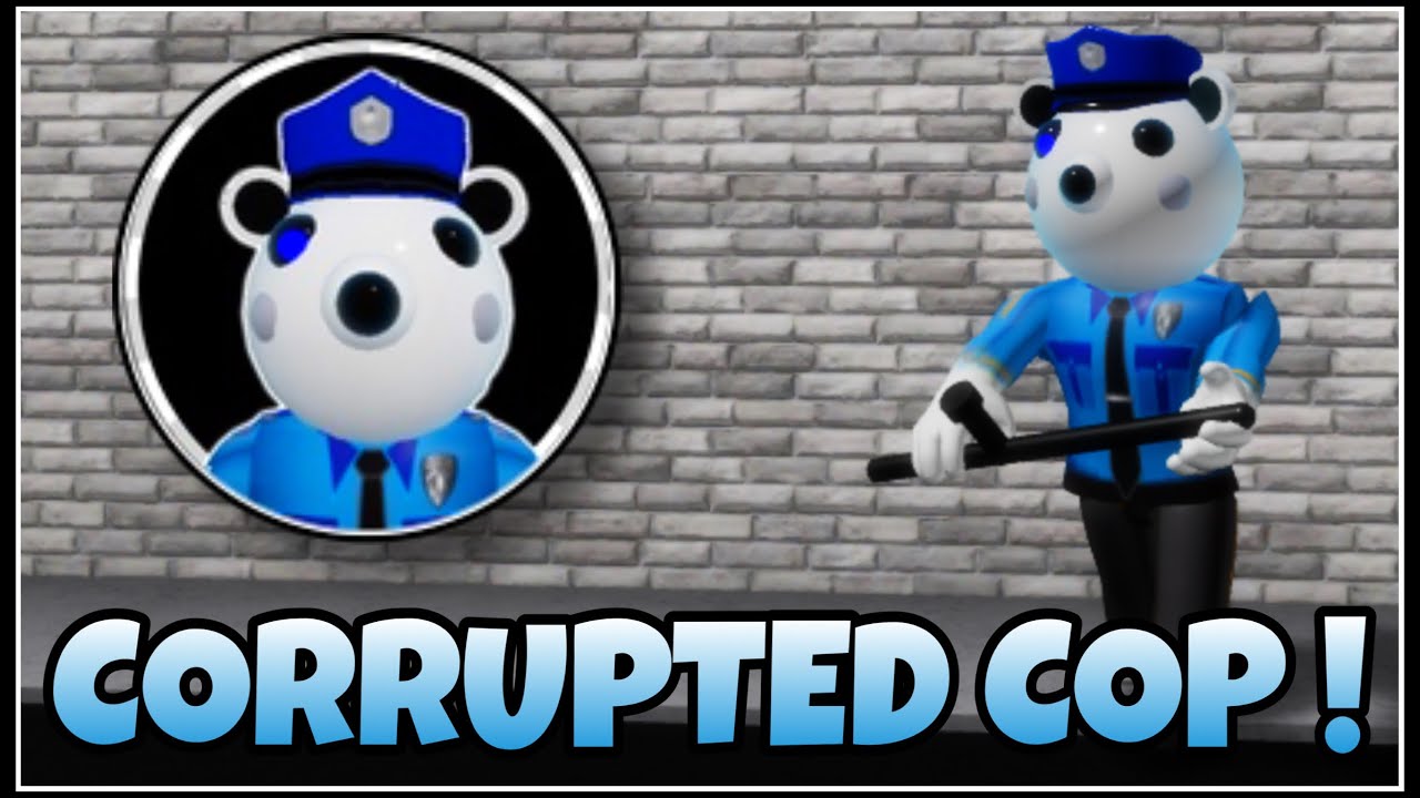 How To Get “HERO OR EVIL” BADGE + CORRUPTED COP SKIN | Piggy RP ...