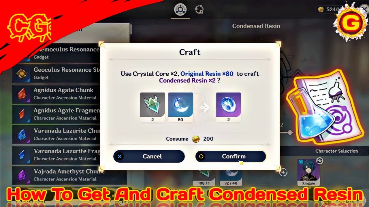 How to Get and Craft Condensed Resin Guide-Genshin Impact - YouTube
