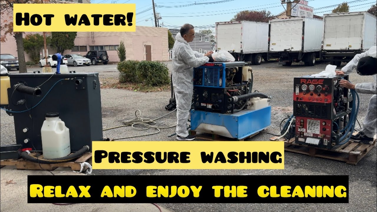 Pressure washing these two truck mounts with the All Surface Cleaner ...
