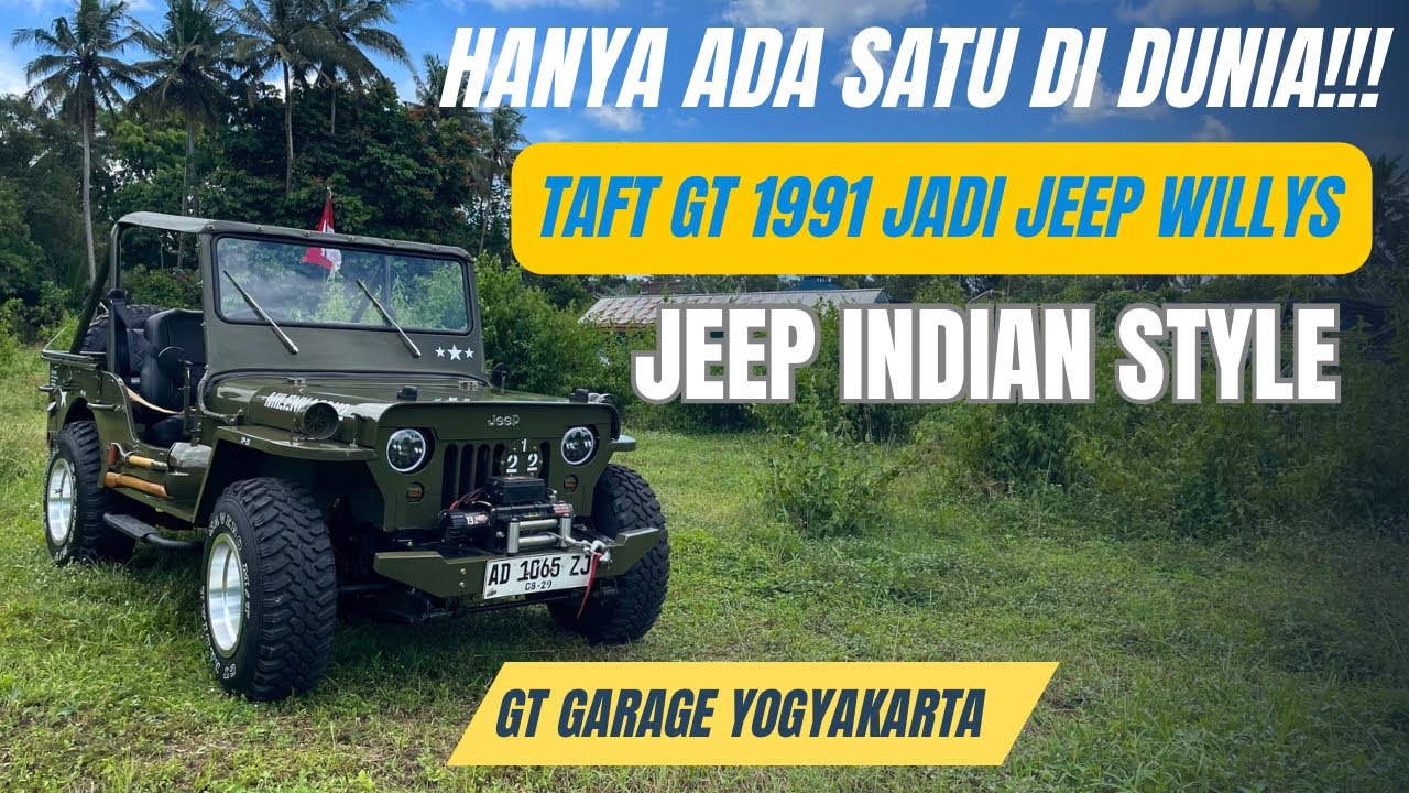 DAIHATSU TAFT GT 1991 MODIFIKASI JEEP WILLYS PALING GANTENG - YouTube