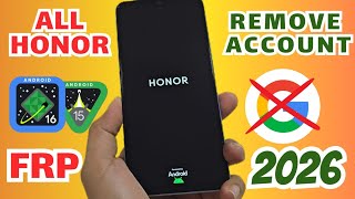 Honor Frp Bypass Google Account Remove Android 16 15 14 2026