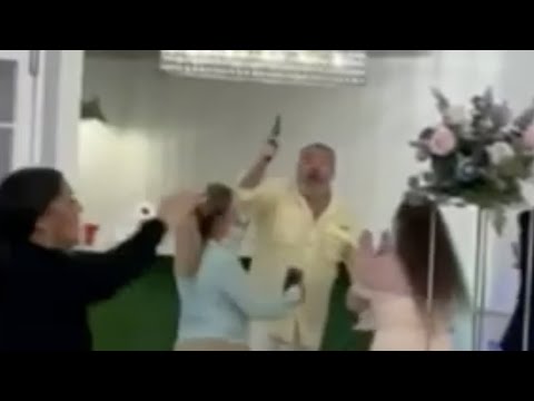 Venue Owner WAVES GUN at Wedding + Threatens Guests in WILD Cell Phone Video  | NBC 6 News