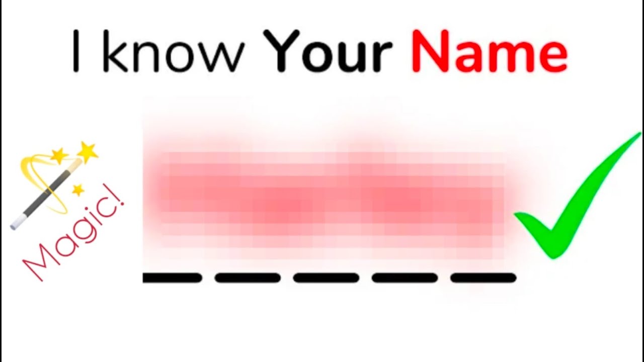 I Will Guess Your Name #Magic #Guess #Name #Video #Viral #Wow #Omg #Yo ...