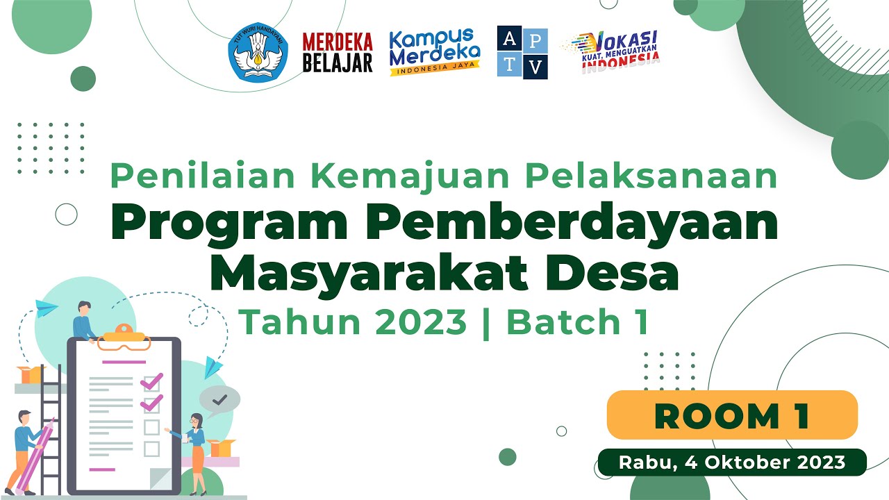 ROOM 1 || Penilaian Kemajuan Pelaksanaan Program Pemberdayaan Masyarakat Desa Tahun 2023 Batch 1 ...