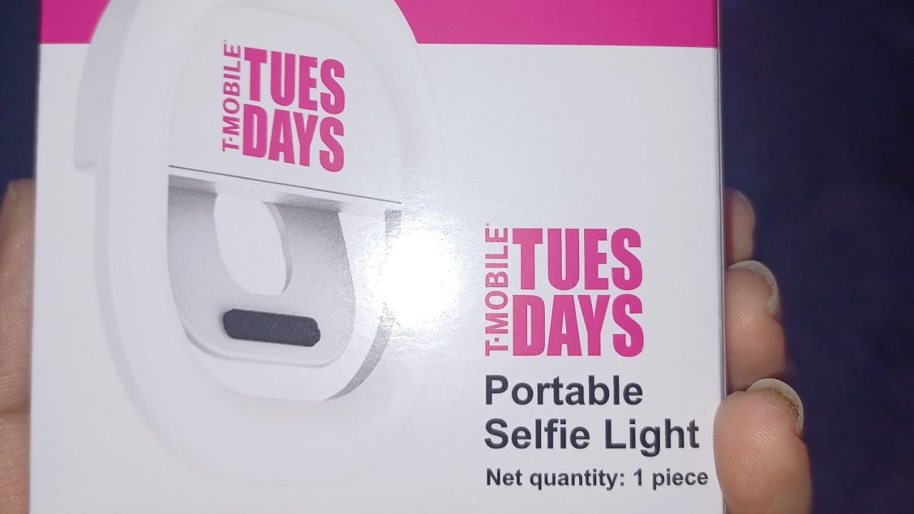 Testing Out My T Mobile Tuesday Portable Selfie Light! - YouTube
