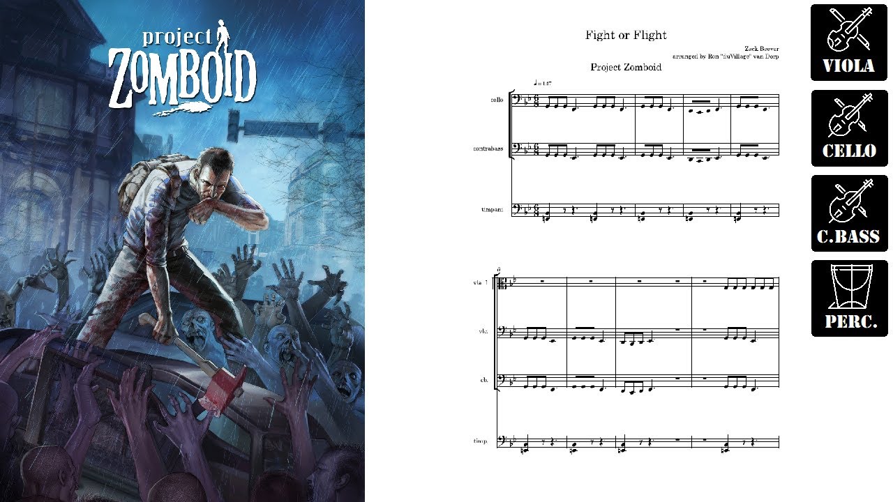 Project Zomboid「Fight or Flight」strings/percussion cover - YouTube Music