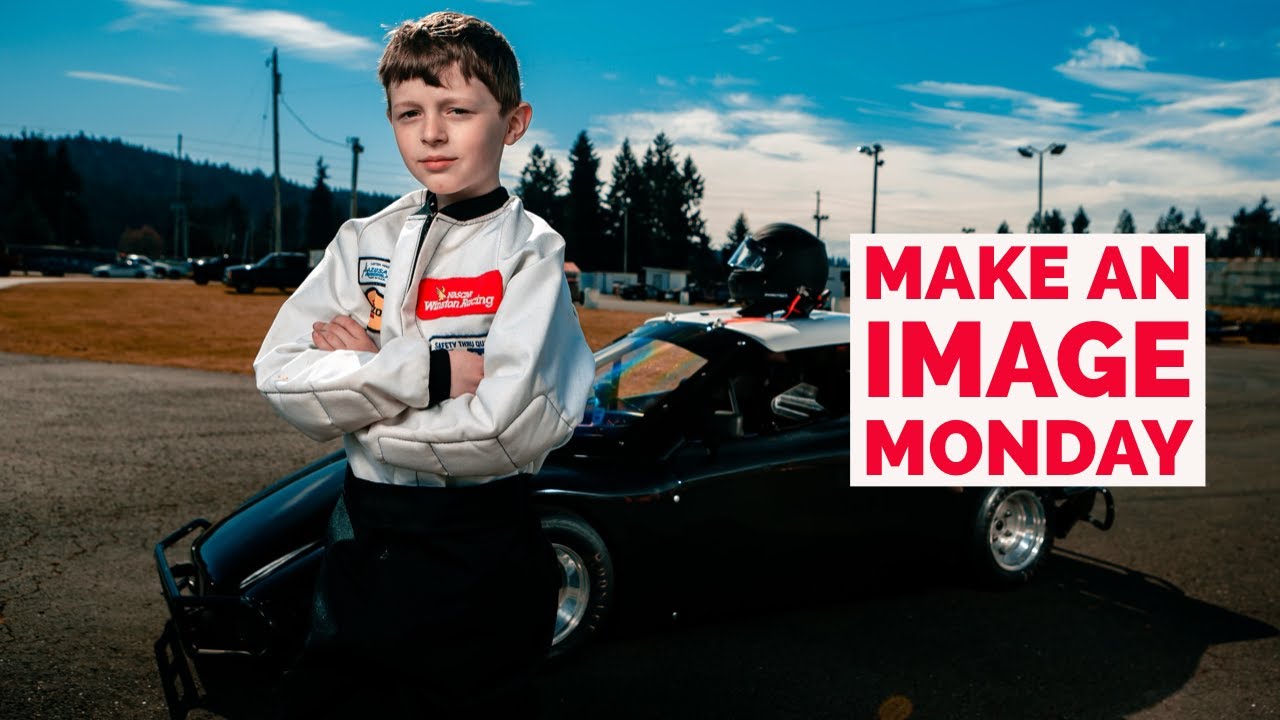 8 year old Race Car Driver portraits! - YouTube