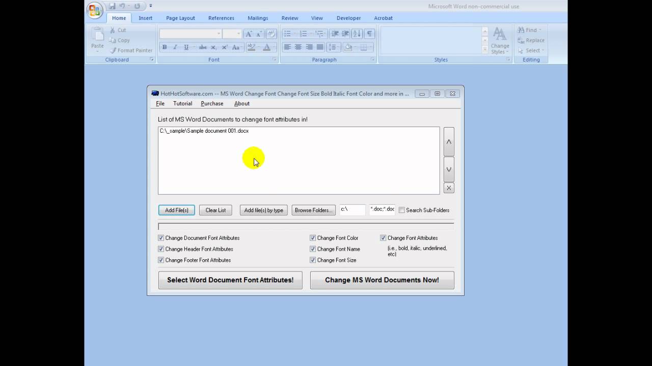 How To Change MS Word Font Document Attributes Size Bold Italic Font Color And More In how-to-change-ms-word-font-document-attributes-size-bold-italic-font-color-and-more-in