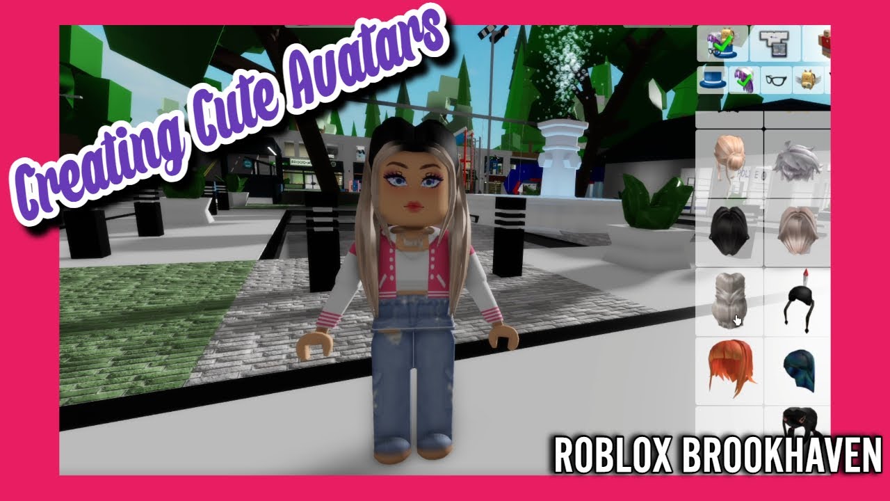 Creating Cute Characters! ROBLOX BROOKHAVEN!! - YouTube