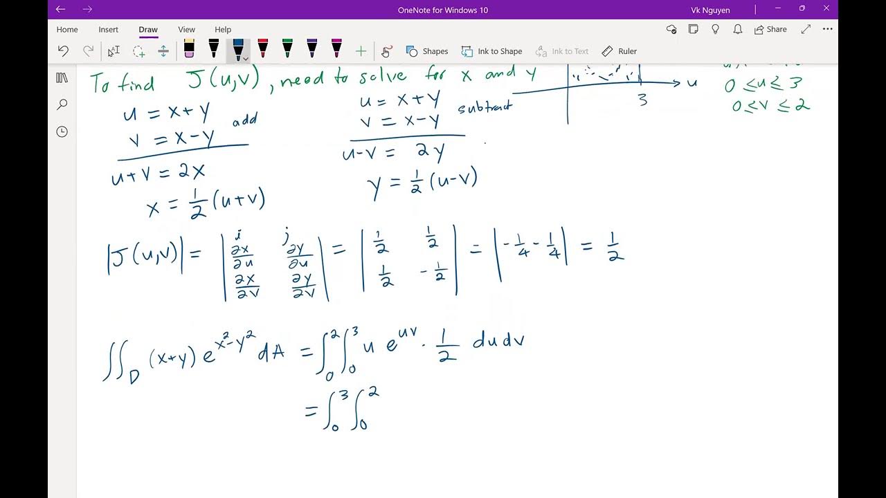 28 Evaluate Double and Triple Integrals using Change of Variables - YouTube