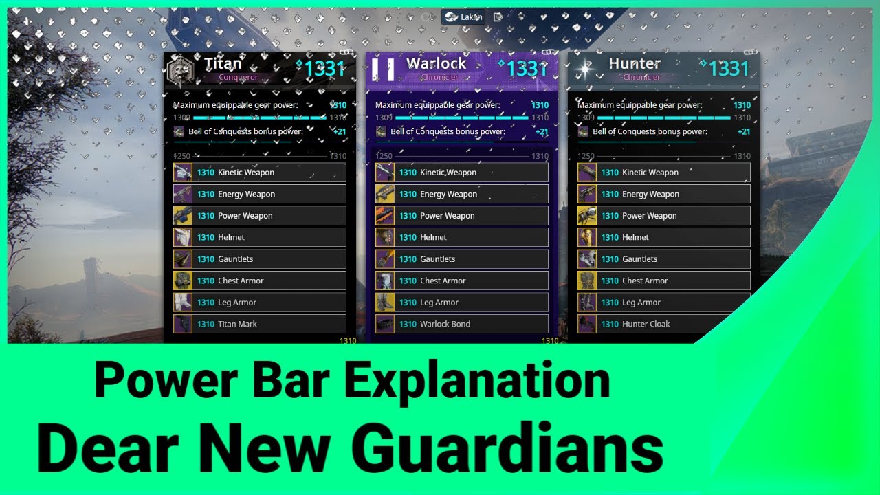 Dear New Guardians - Destiny Power Bar (Destiny 2) - YouTube