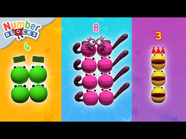 Numberblobs Are Back 🔴🟠😎 Multiplication And Addition Full Episodes Learn To Count