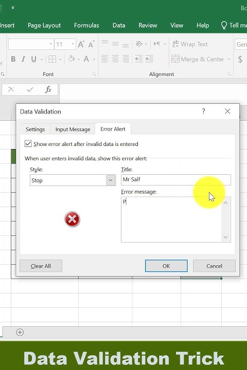 Data Validation Trick in Excel! - YouTube