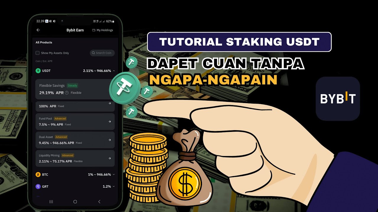 Tutorial Staking USDT di Exchange Crypto Bybit - Cara Simpel Dapet Cuan Tanpa Trading - YouTube