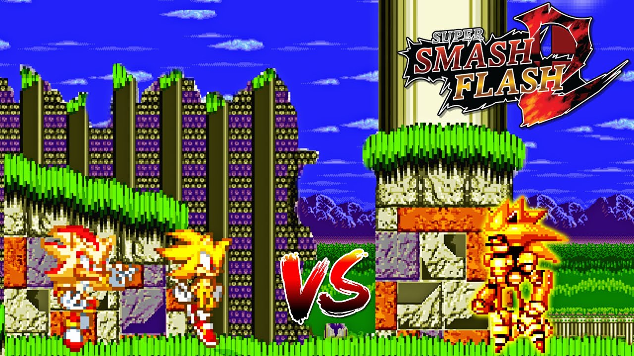SSF2 Mods: Super Sonic and Super Shadow vs Semi-Super Mecha Sonic - YouTube