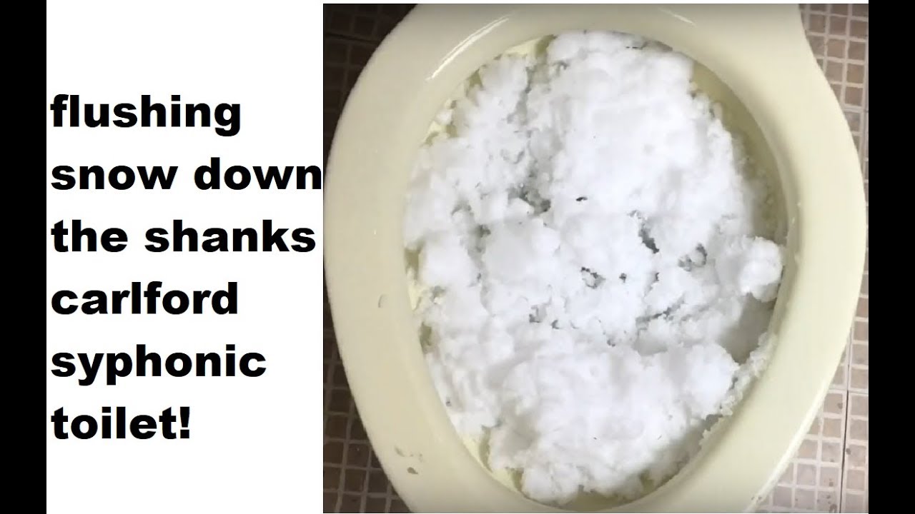Flushing snow down the shanks carlford. - YouTube