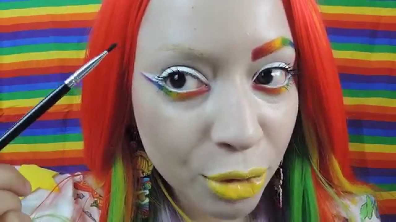 Makeup Tutorial Rainbow Eyebrows Youtube