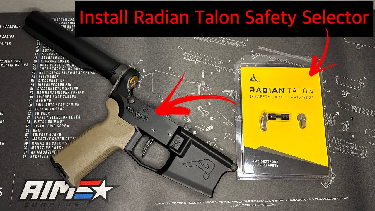 Install Radian Talon Ambi Safety Selector on AR15 - YouTube