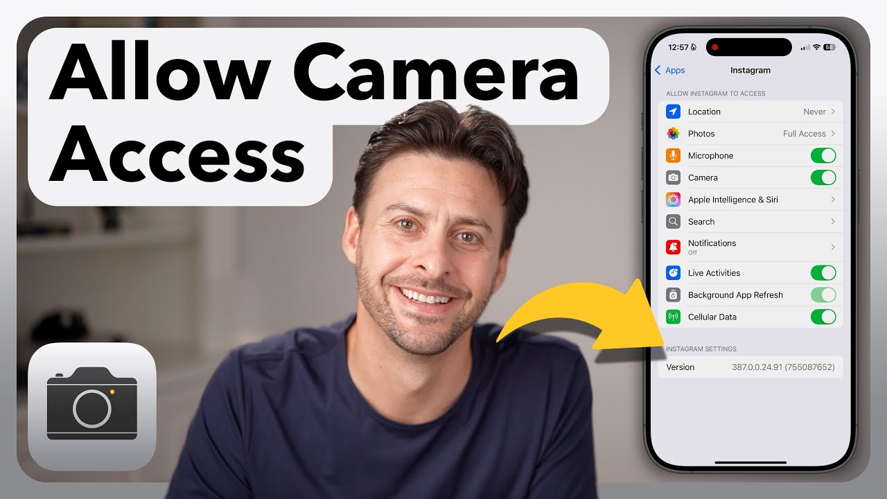 How To Allow Camera Access To Apps On iPhone - YouTube
