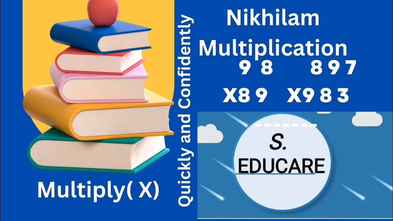 vedic maths #Nikhilam Multiplication #quickly and Confidently#1 - YouTube