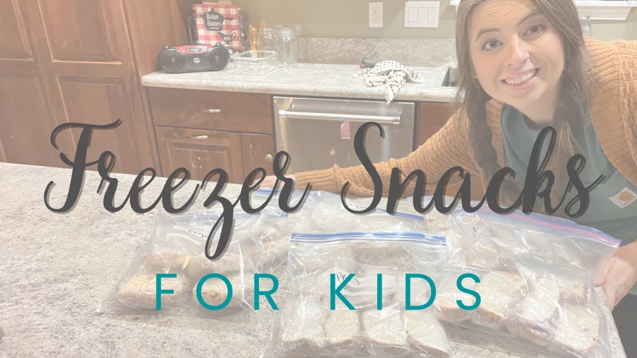 Easy Make Ahead and Freeze Snacks for Kids - YouTube