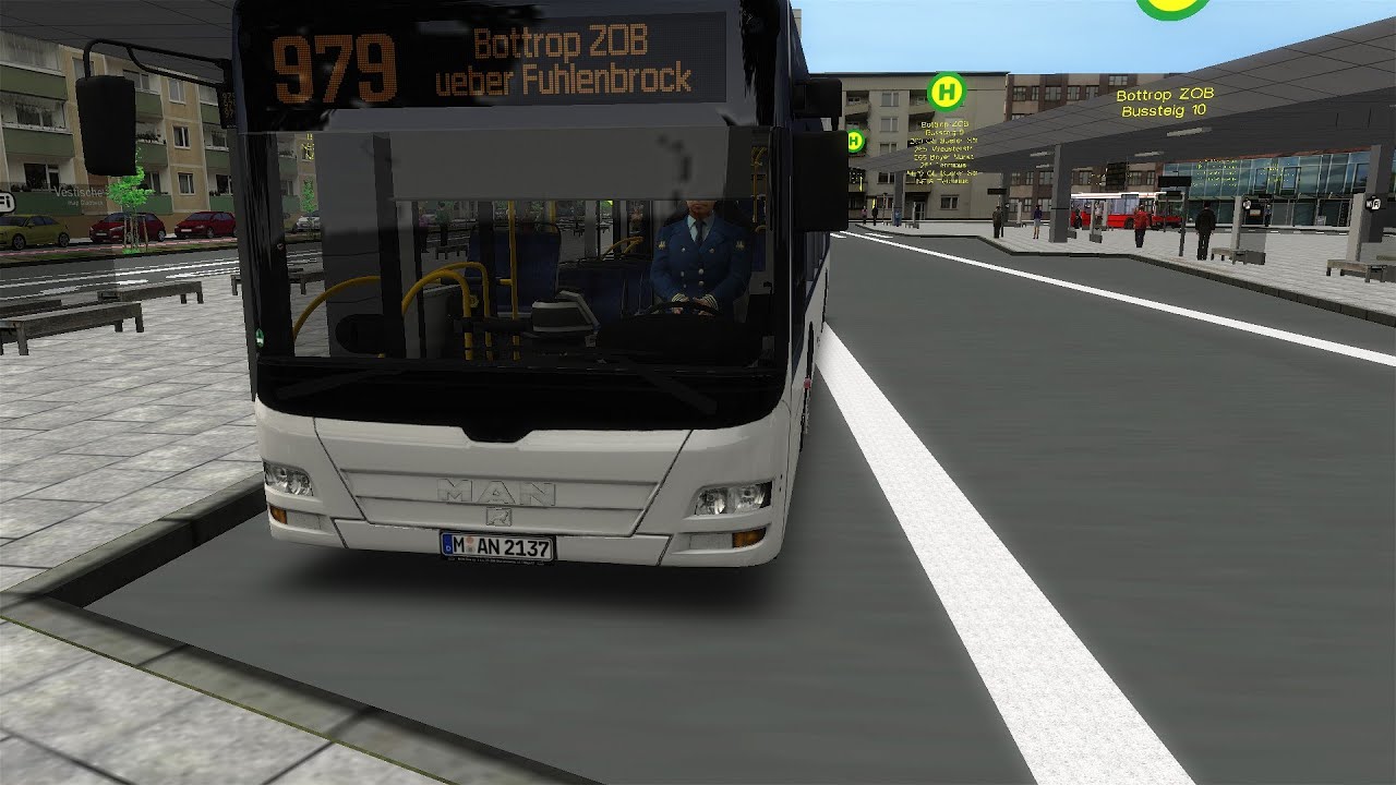 Le´sPlay Omsi 2 Map Ruhrgebiet 979 Sterkrade -ZOB BusFahrt Läuft Scheiße unfreundlich aggressiv ...
