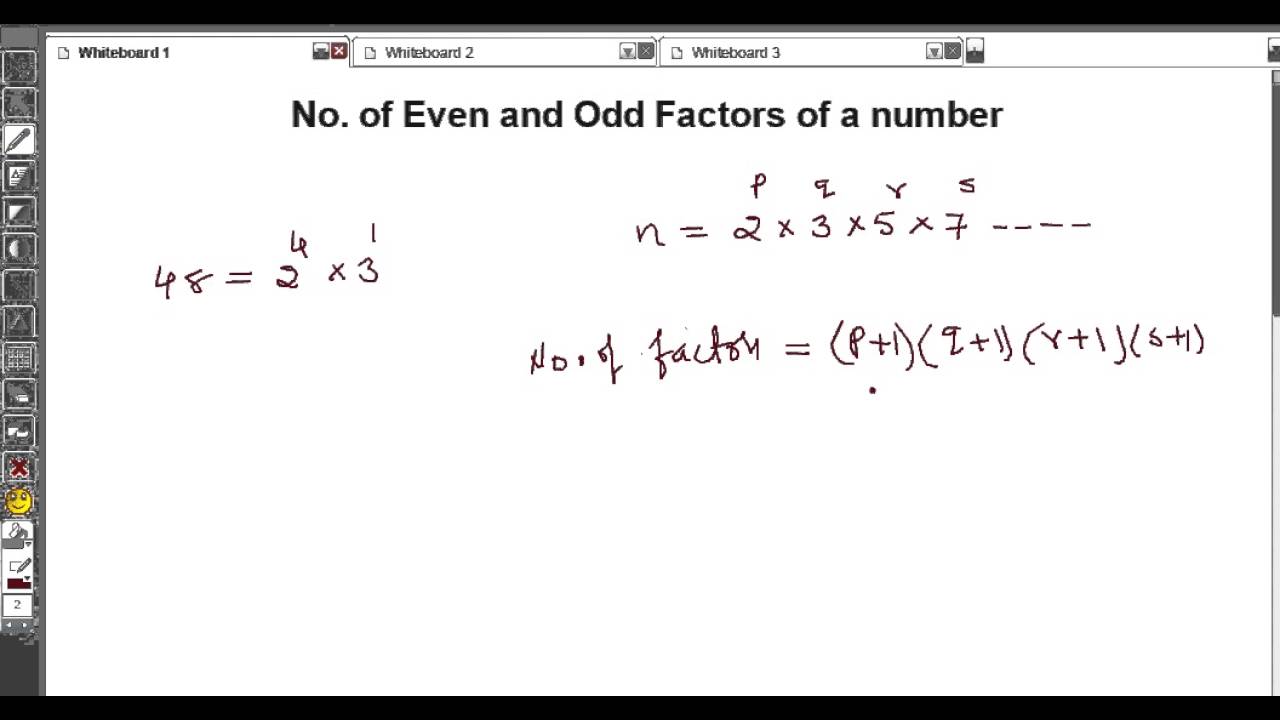 Number Of Even And Odd Factors YouTube Number Of Even And Odd Factors YouTube