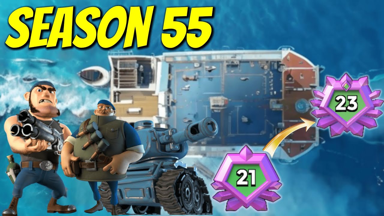 BULLIT TIME and MAX ROCKETS - 5ER GAMEPLAY - SEASON 55 - Boom Beach ...