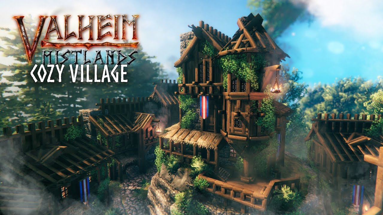 I Made A Cozy Village In Valheim | Timelapse - YouTube