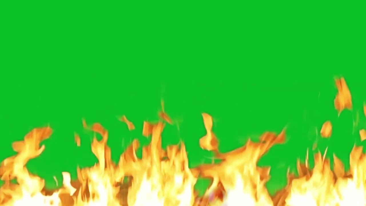 fire green screen hd | no copyright fire animation loop - YouTube