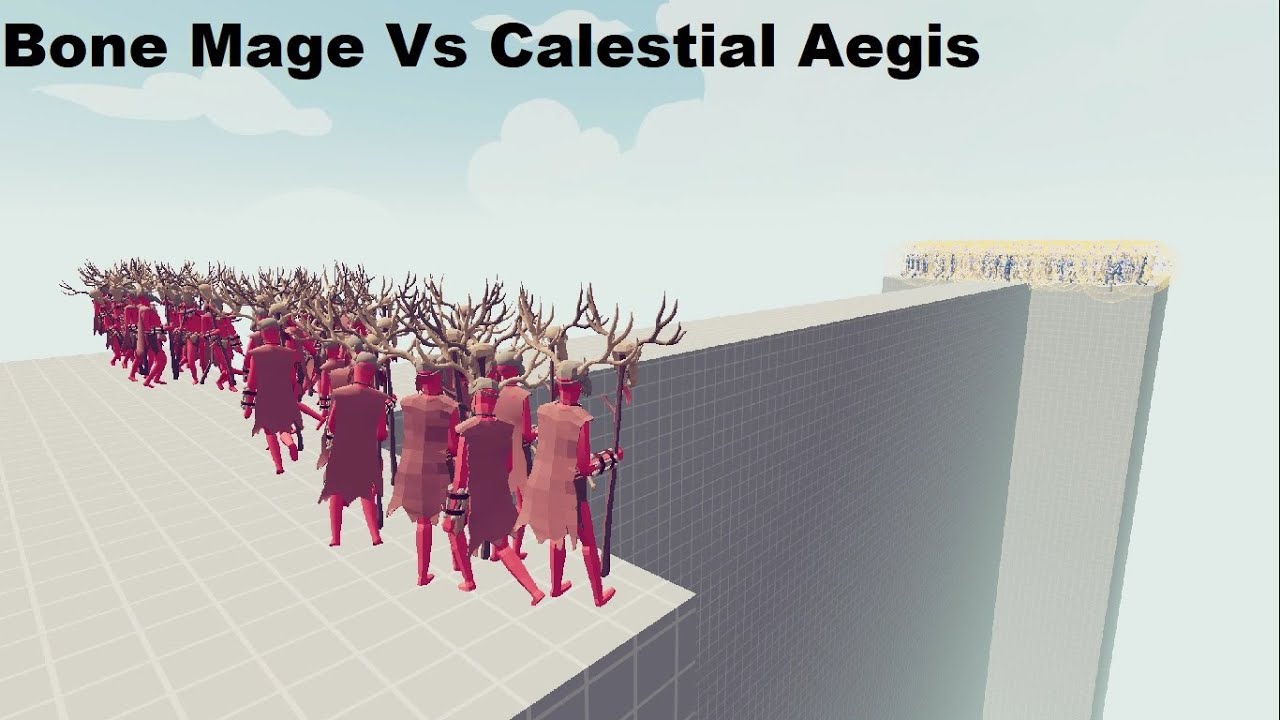 34v163 Bone Mage Vs Calestial Aegis TABS - YouTube