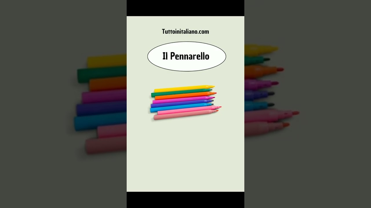 Learn How To Say ( La Penna/The Pen, La Matita/The Pencil, Il ...