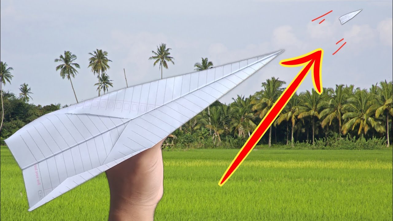 Long Distance Paper Airplane - How To Make a Paper Airplane That Flies ...