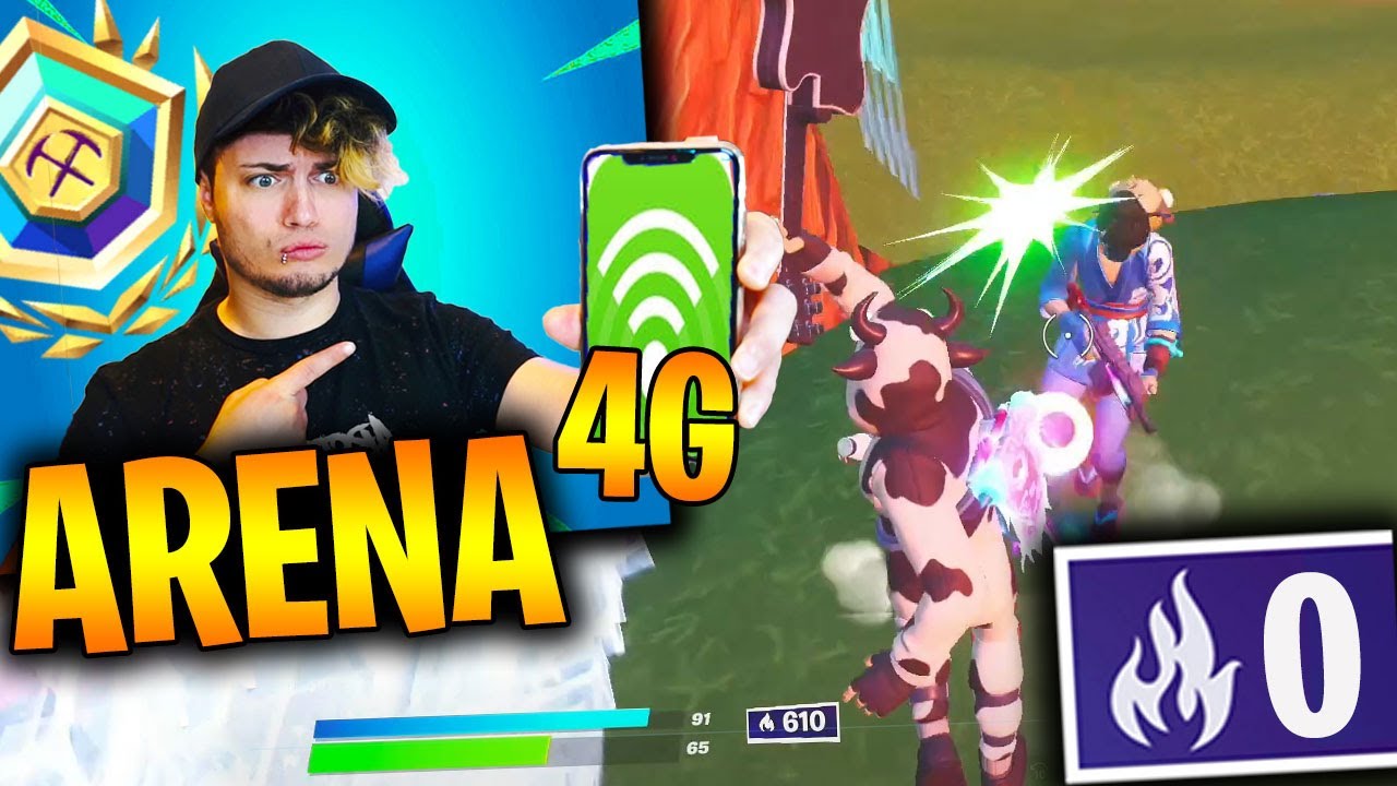 GIOCO ARENA per la PRIMA VOLTA con il 4G del TELEFONO! E' SUCCESSO il ...