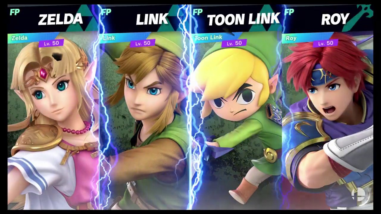 Super Smash Bros Ultimate Amiibo Fights Request #306 Zelda vs Link vs ...