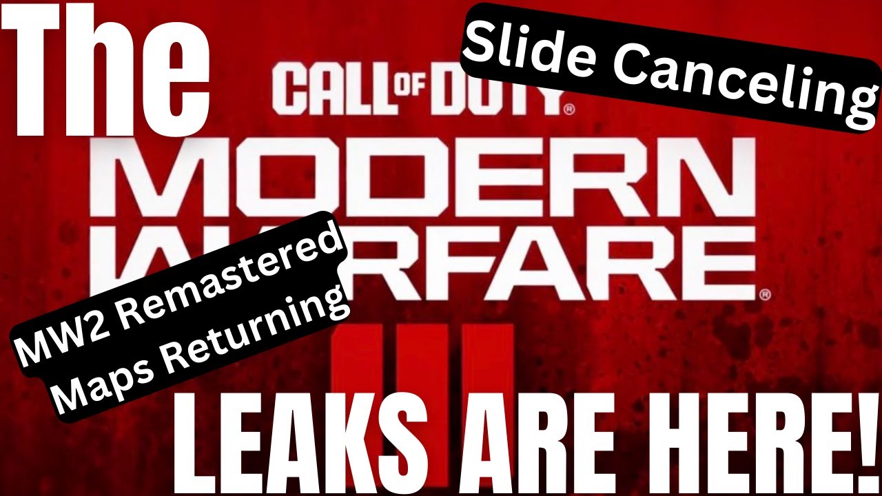 Call Of Duty Modern Warfare 3 LEAKS ARE HERE! - YouTube